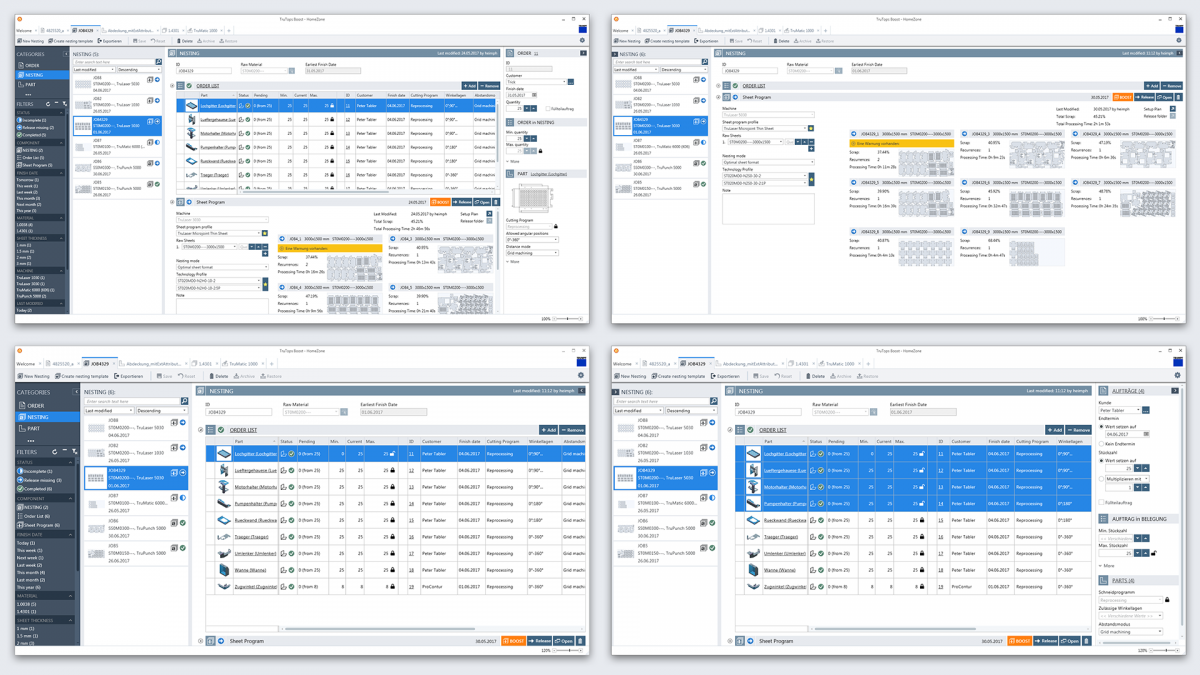 Trumpf BOOST - CUP User Interface Design